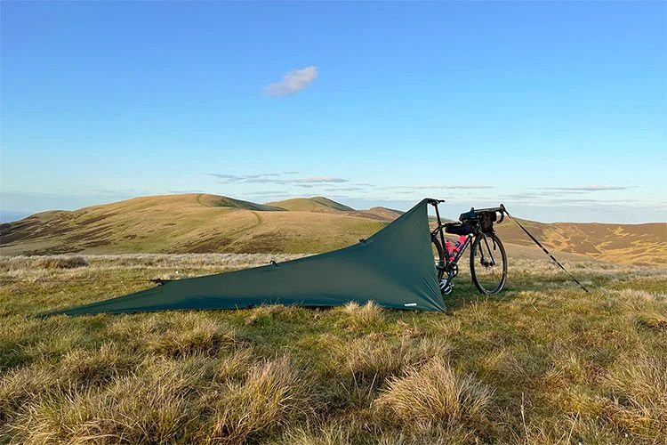 Tarp pour cycliste DD Hammocks SuperLight Bikepacker Tarp