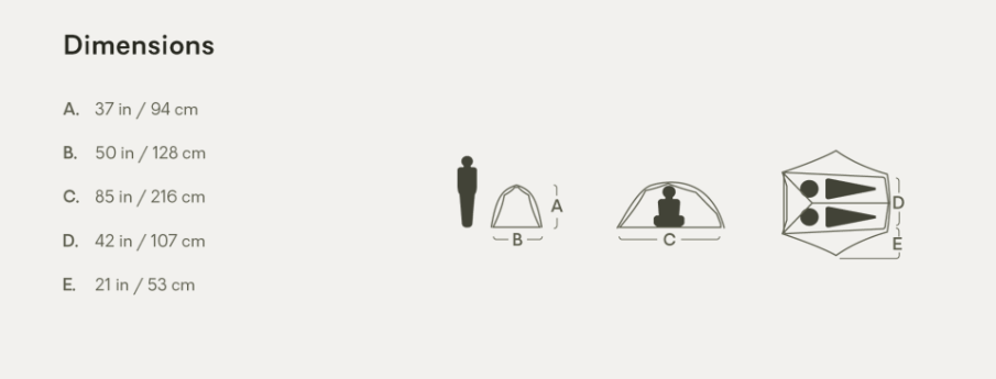 Nemo Hornet Elite Osmo 2P - Tente ultra-légère pour 2 personnes